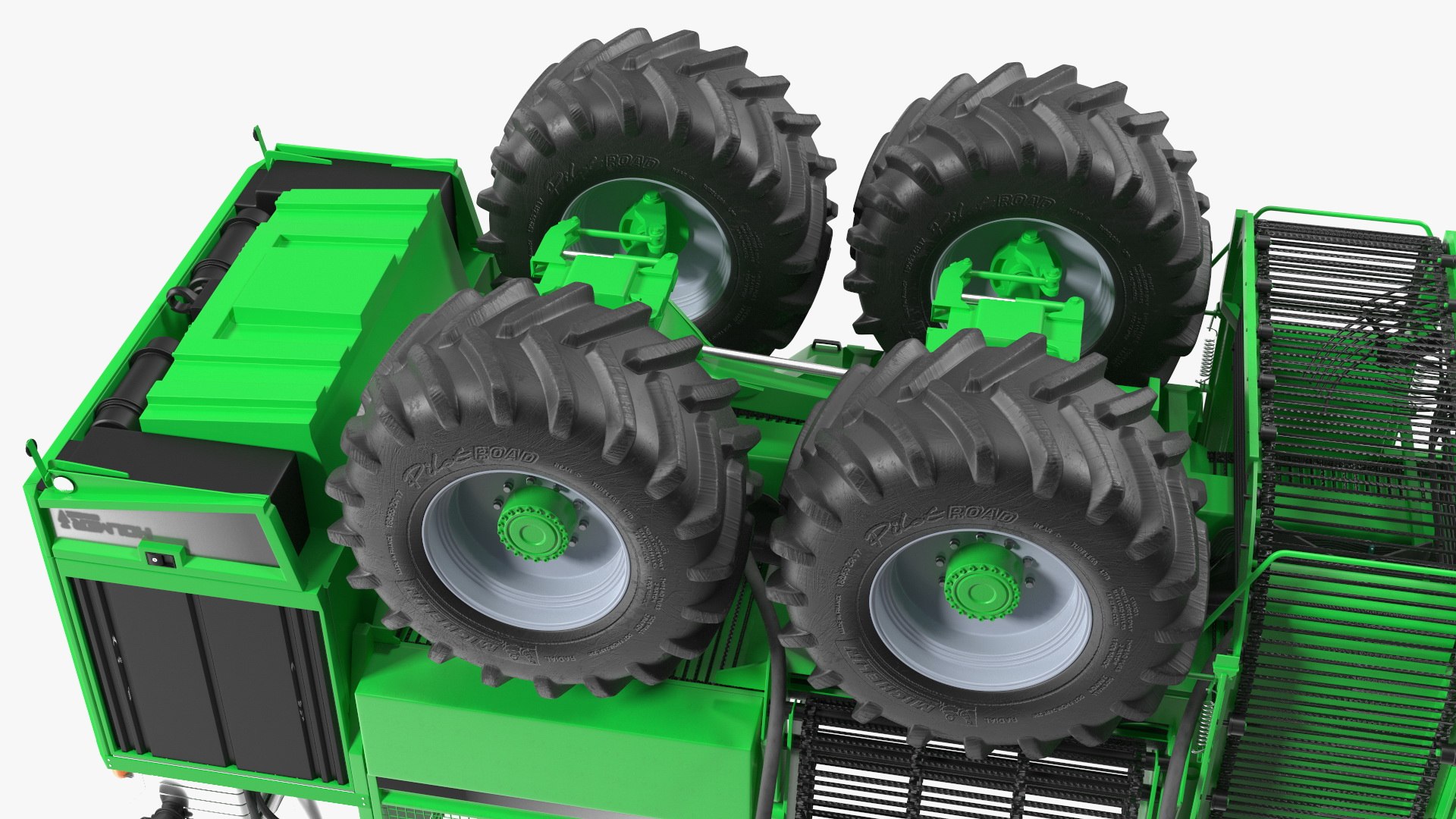 Beet Harvesting Machine Green 3D Model - TurboSquid 1959372