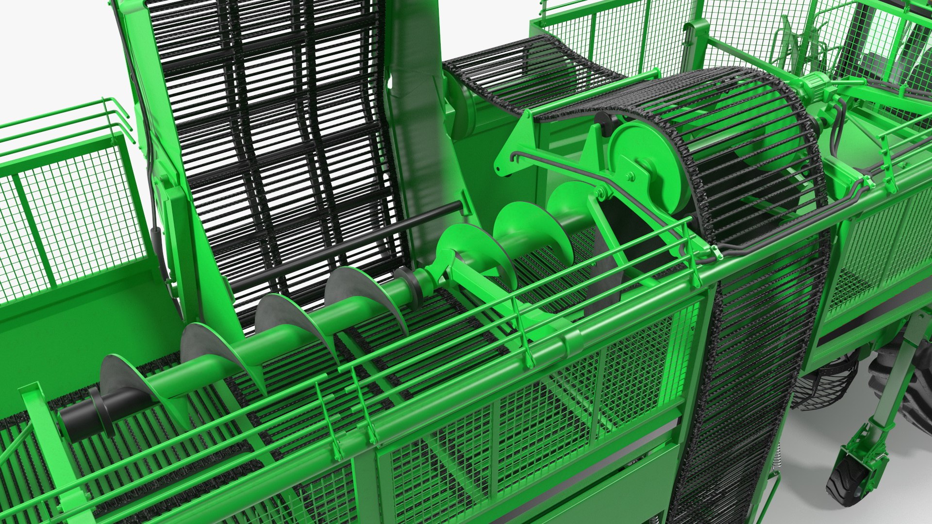 Beet Harvesting Machine Green 3D Model - TurboSquid 1959372