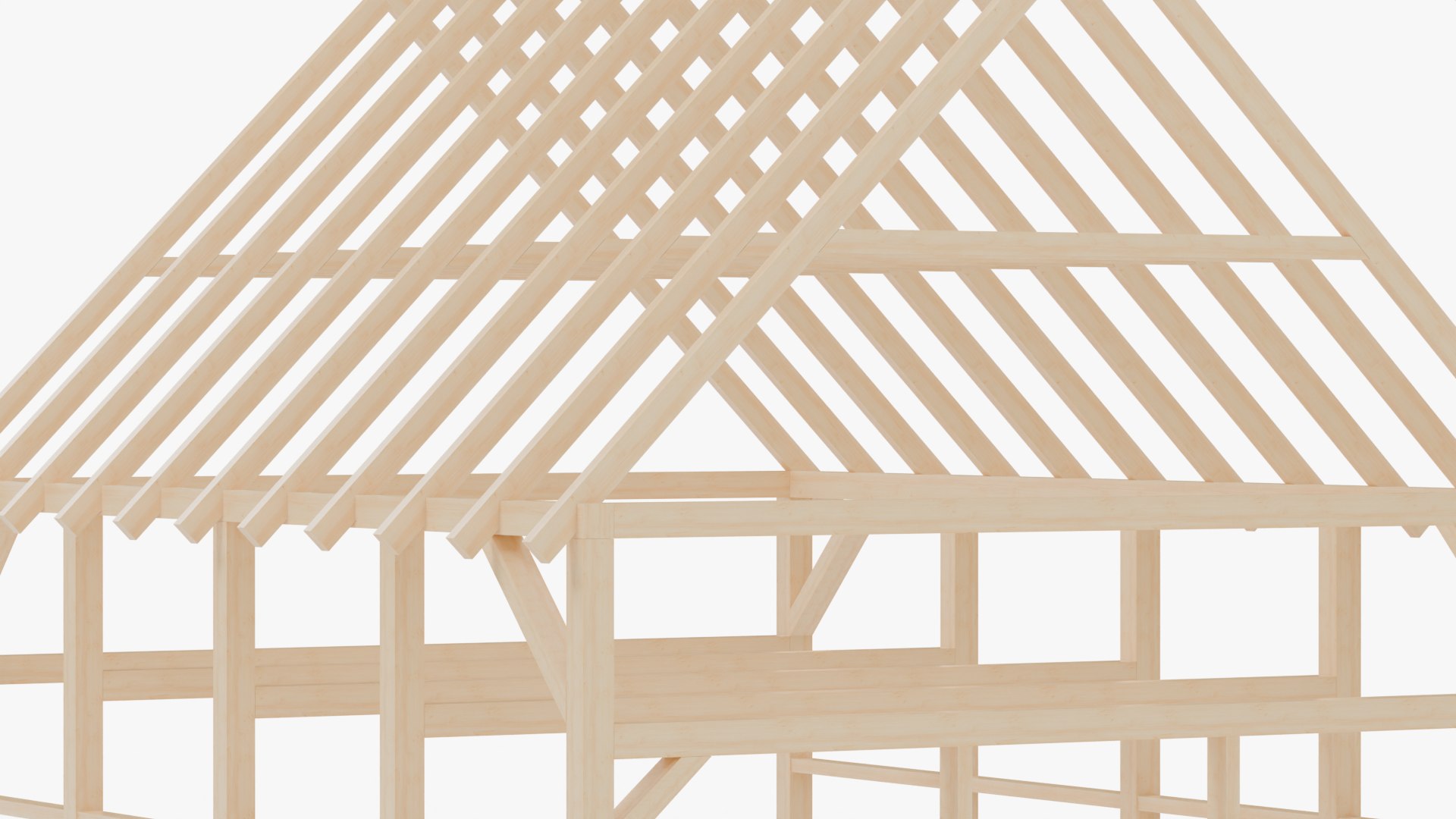 3D House Frame Construction Model - TurboSquid 2269568