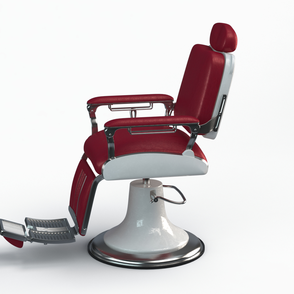 3d model barber chair legacy