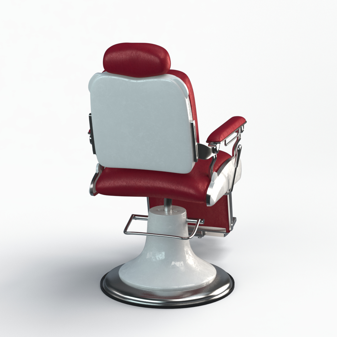 3d model barber chair legacy