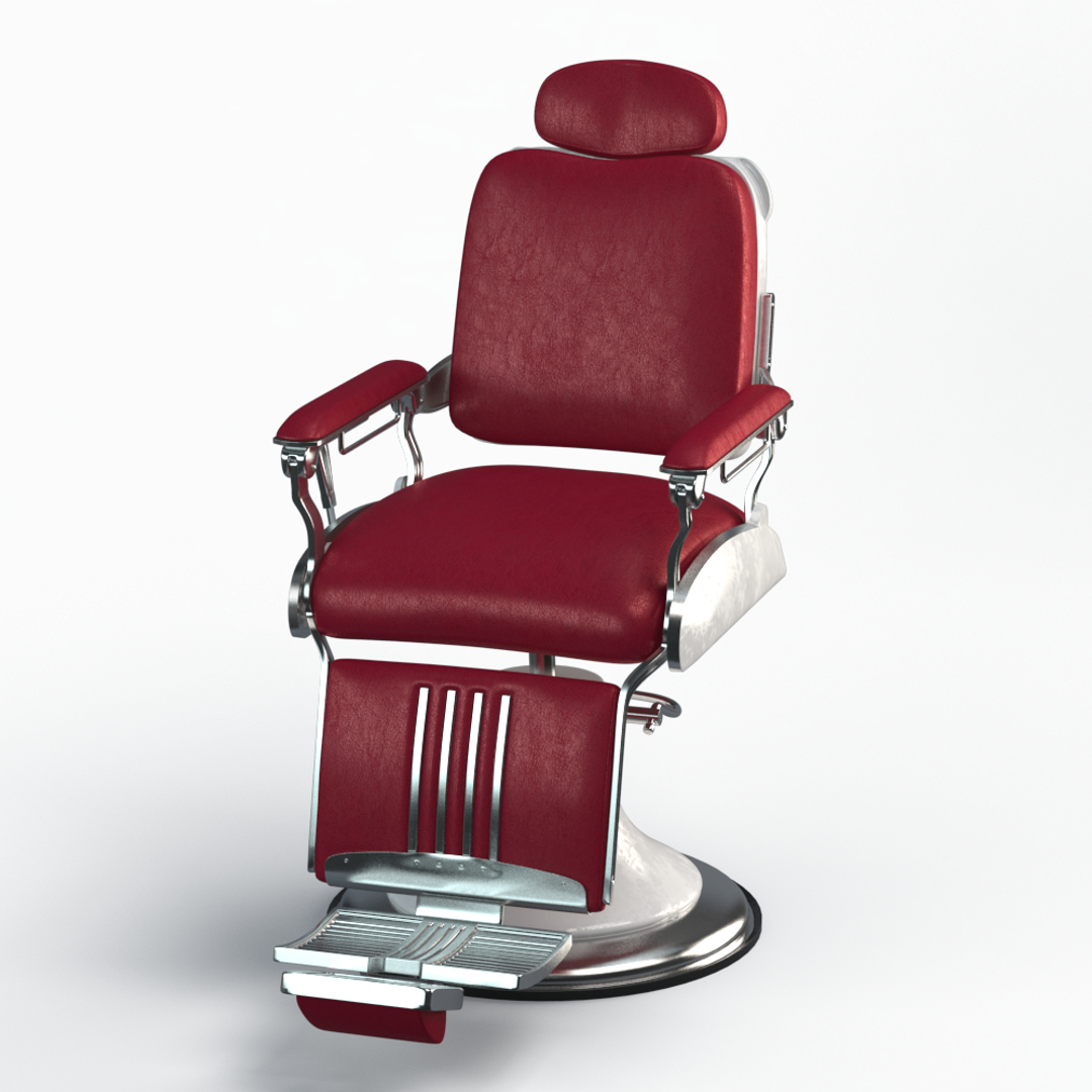3d model barber chair legacy