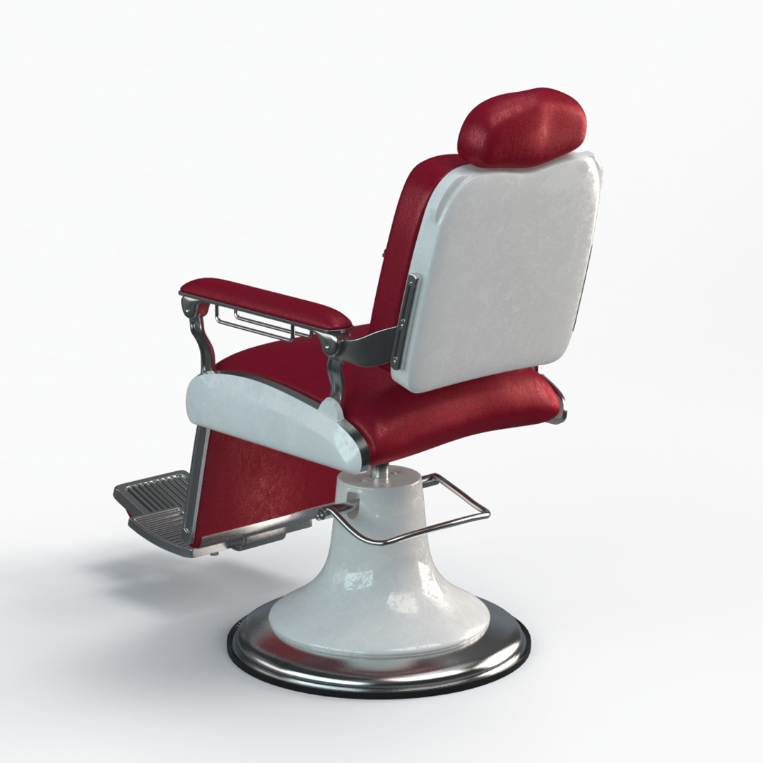3d model barber chair legacy