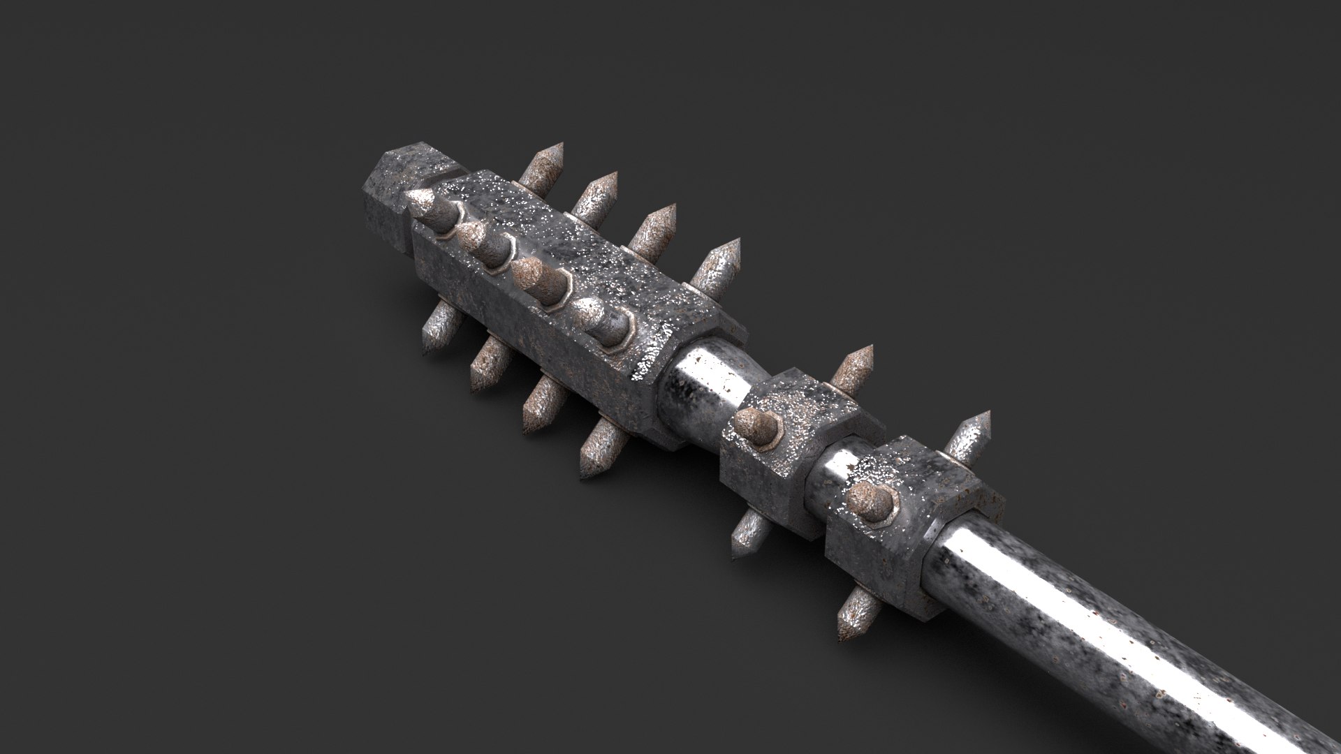 3D Model Rpg Medieval Mace - TurboSquid 1314413