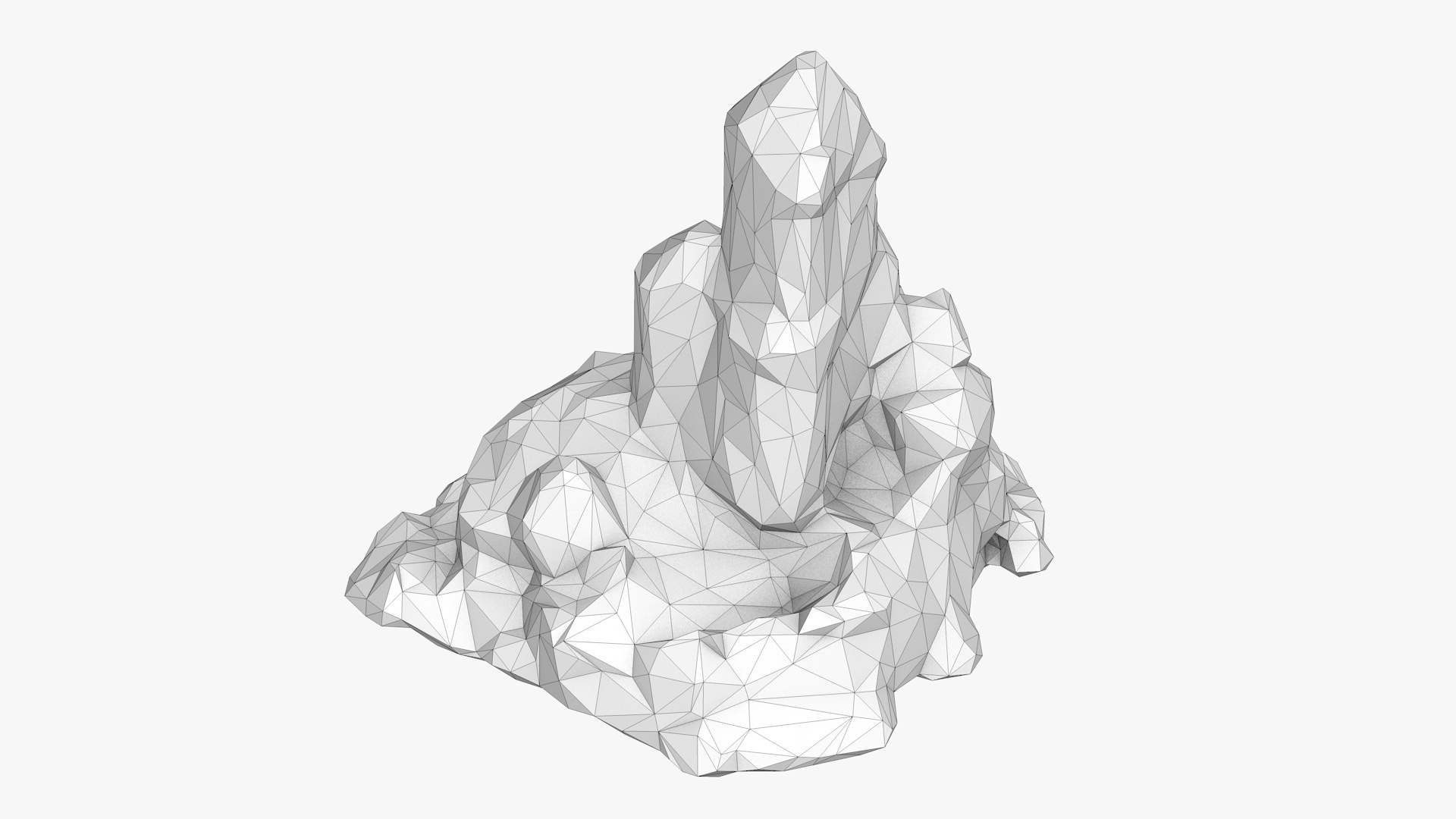 Low Poly Stone 3D Model - TurboSquid 2121052