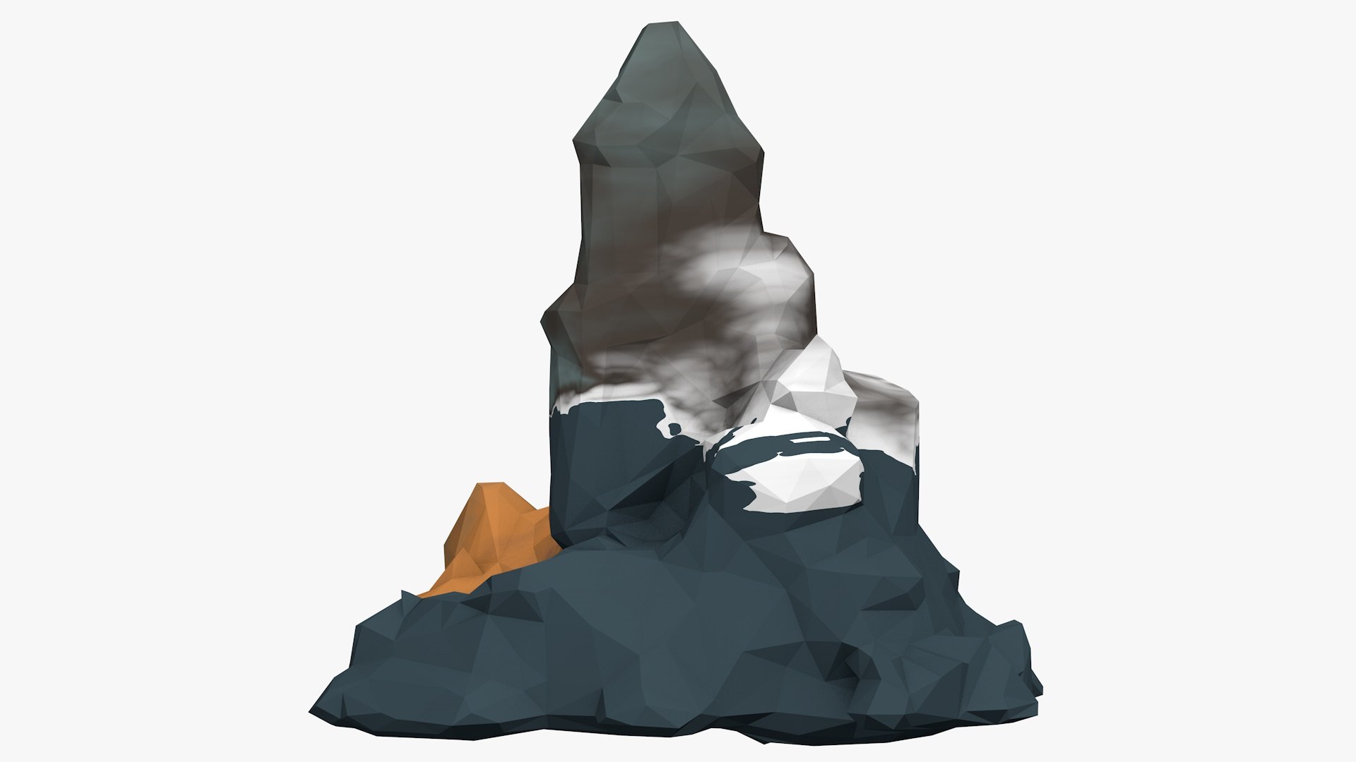 Low Poly Stone 3D Model - TurboSquid 2121052