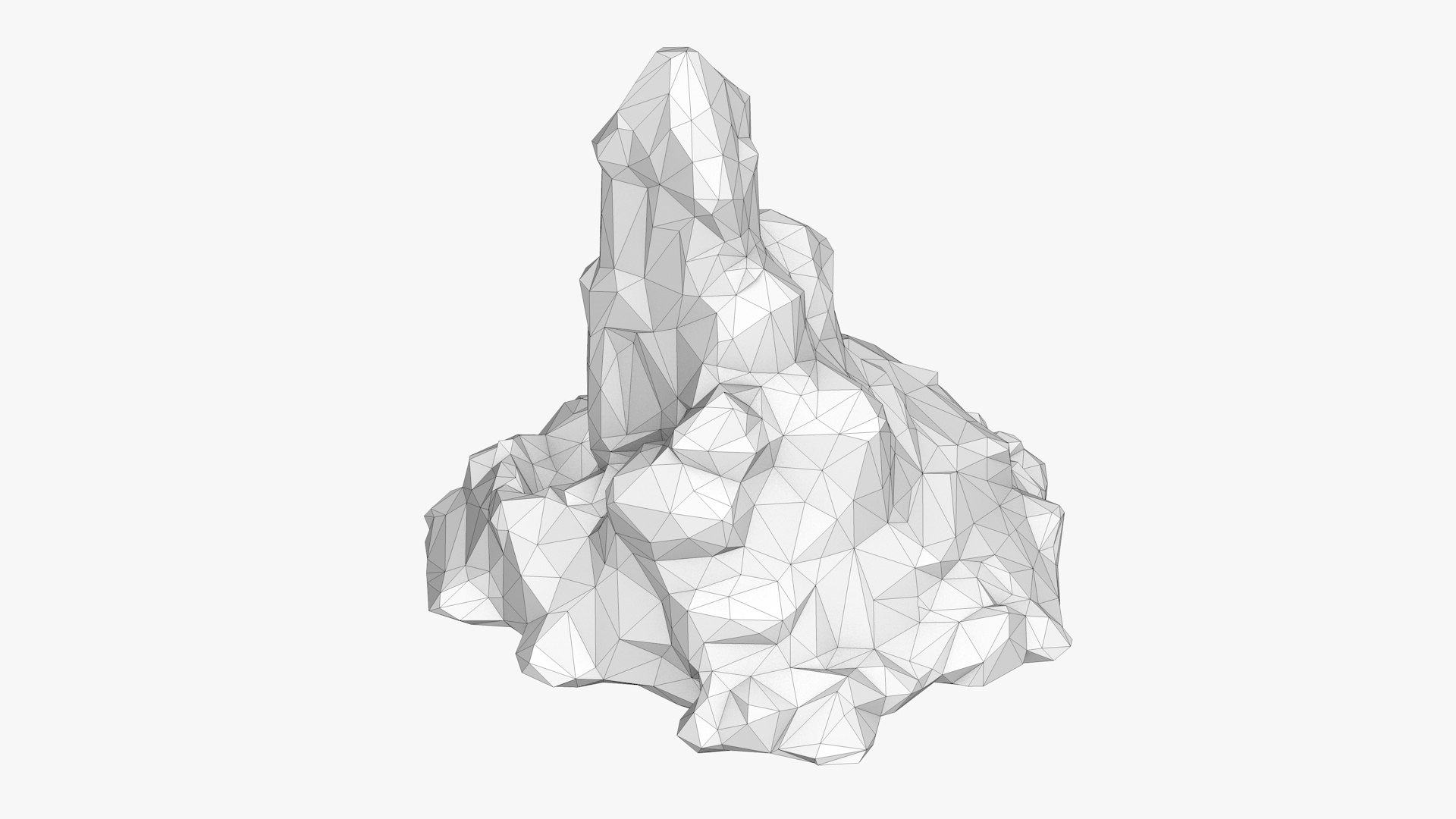 Low Poly Stone 3D Model - TurboSquid 2121052