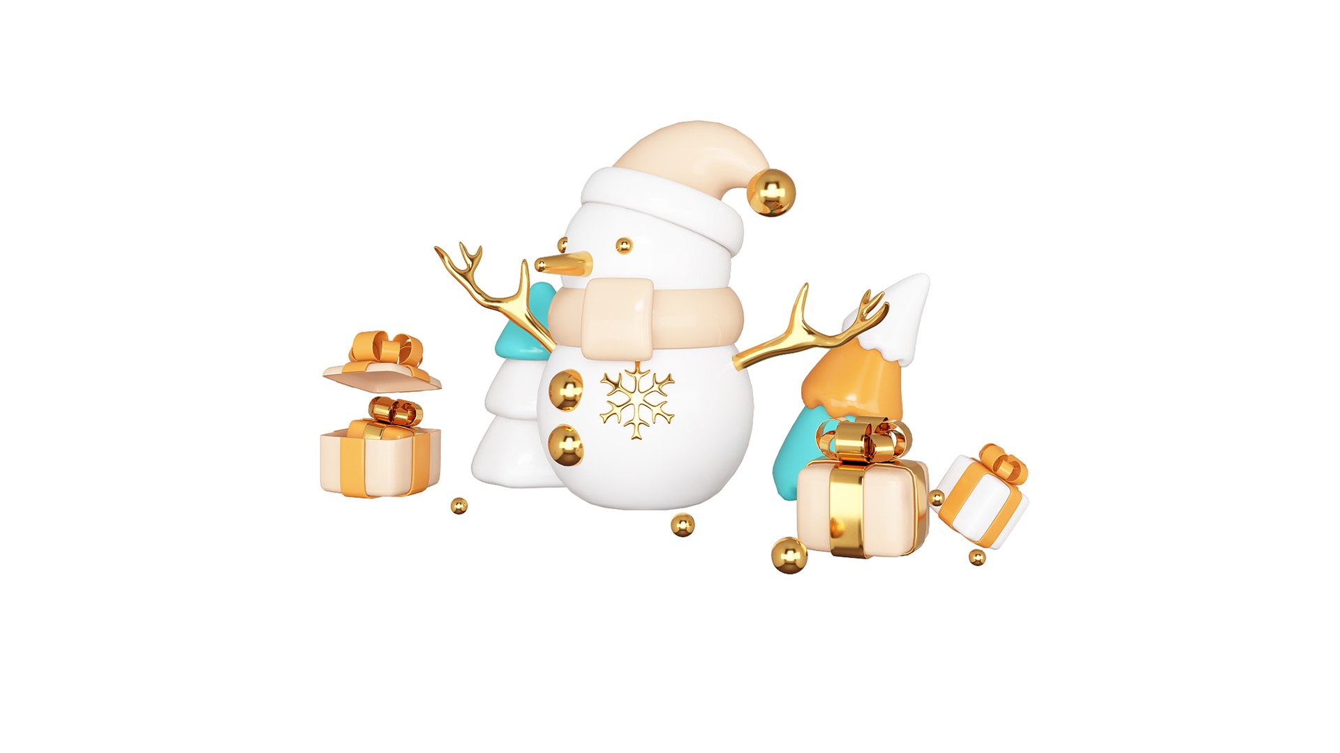 3D New-Year-Decoration model - TurboSquid 1825533