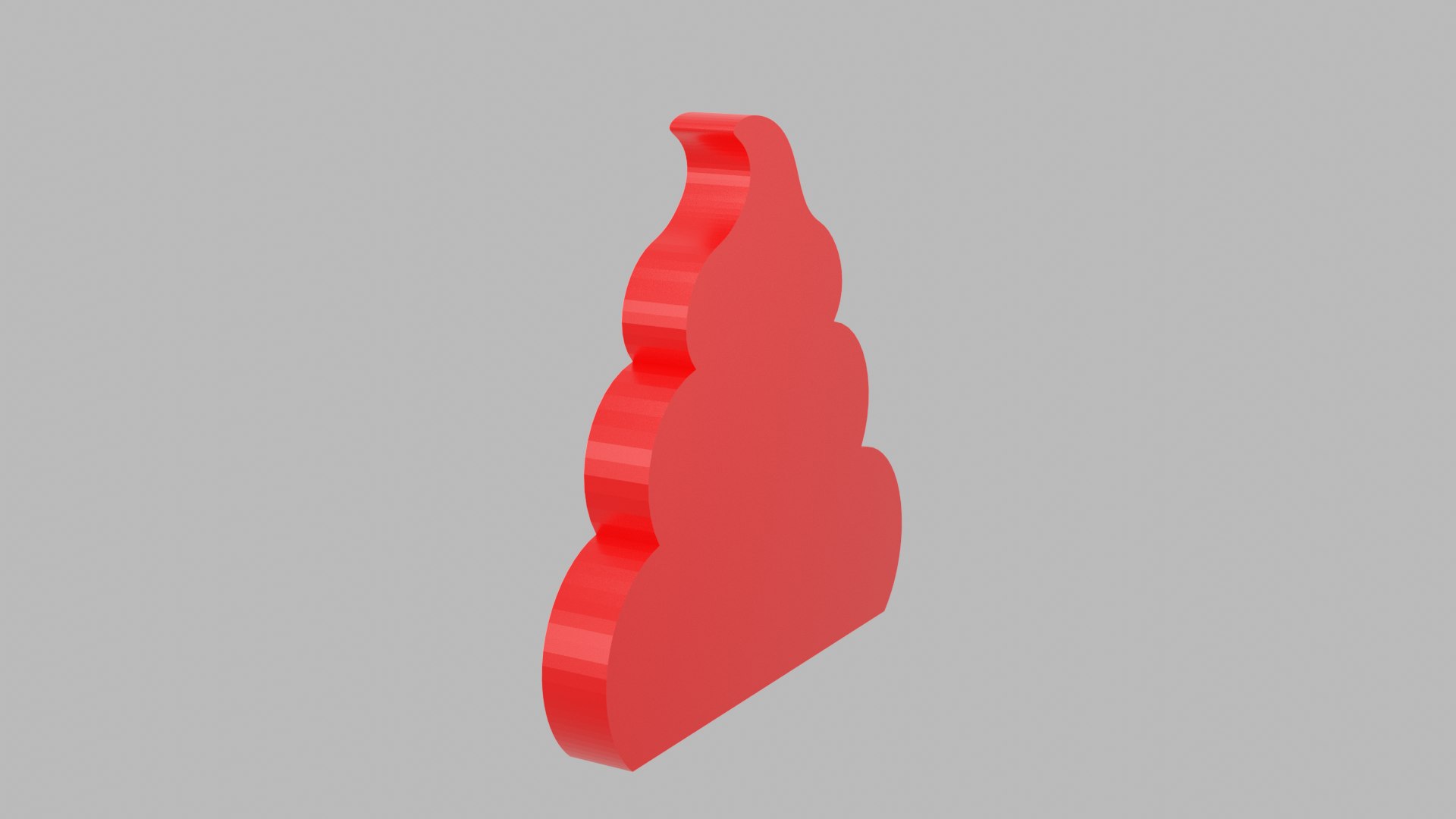 Red Poop Icon 3D Model - TurboSquid 2201052
