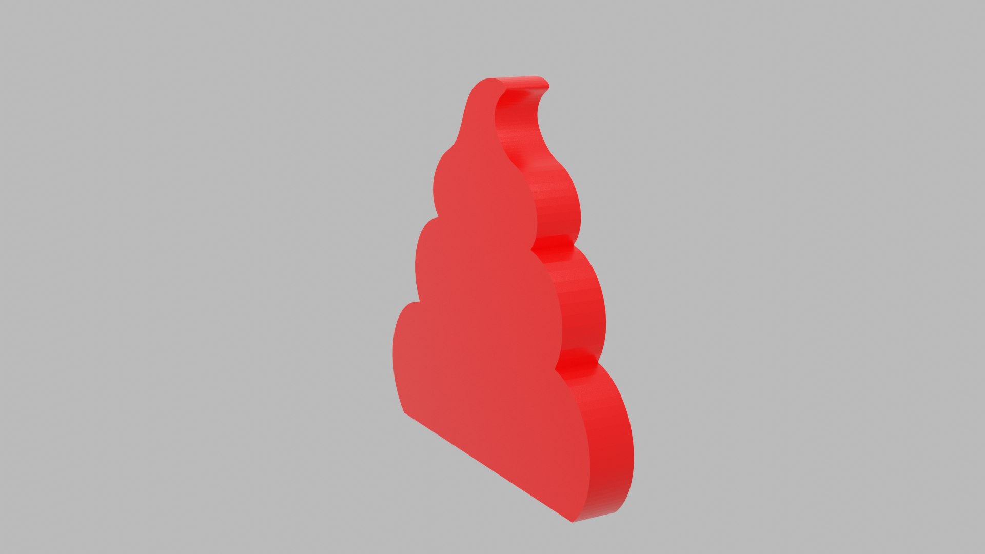 Red Poop Icon 3D Model - TurboSquid 2201052