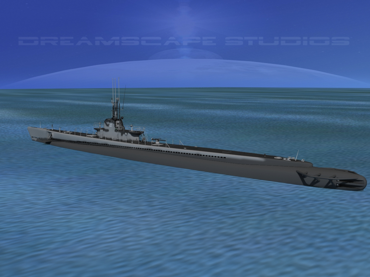 3d subs balao class submarines
