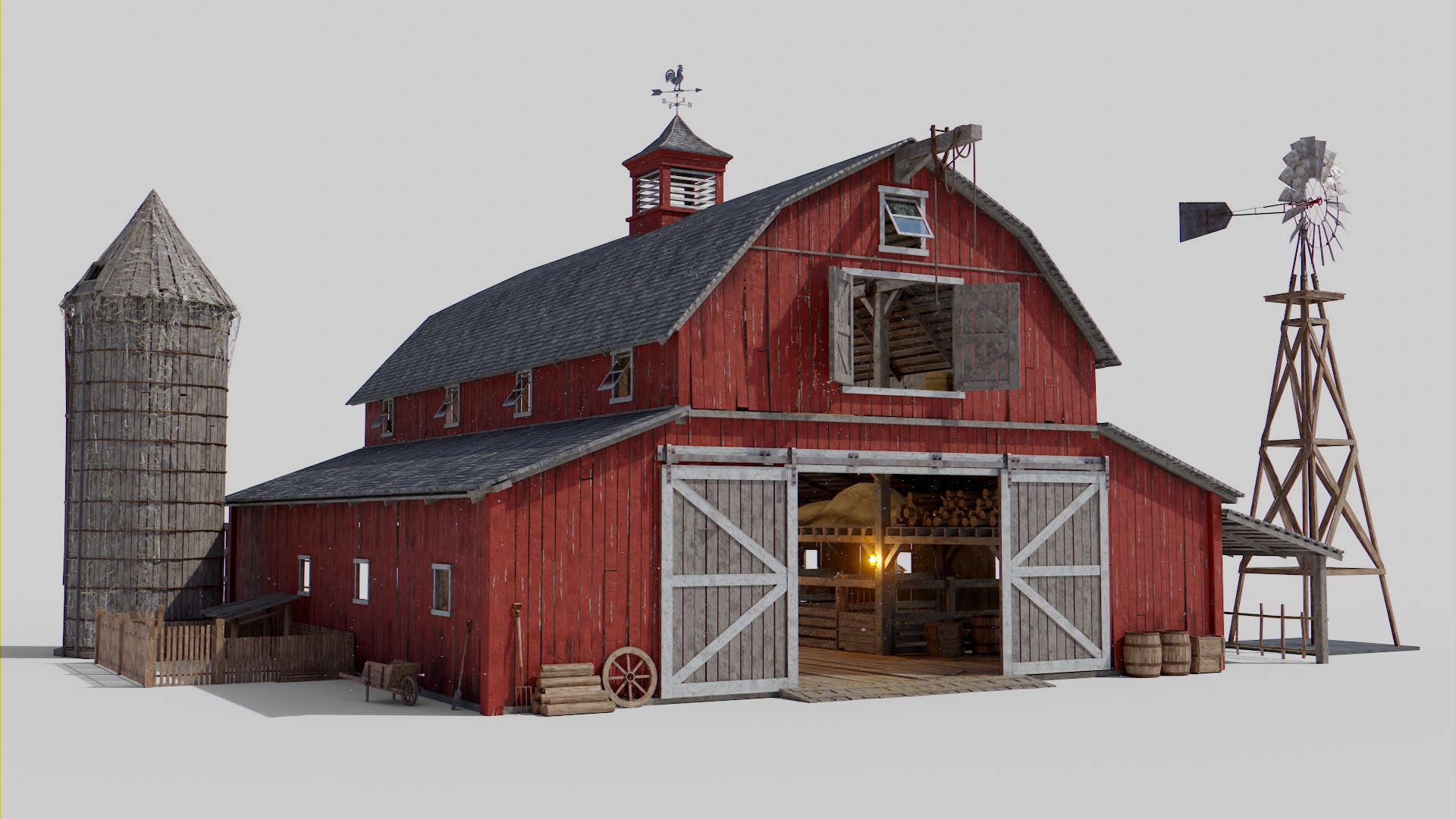 Old Hybrid Barn Collection 3D Model - TurboSquid 2271848