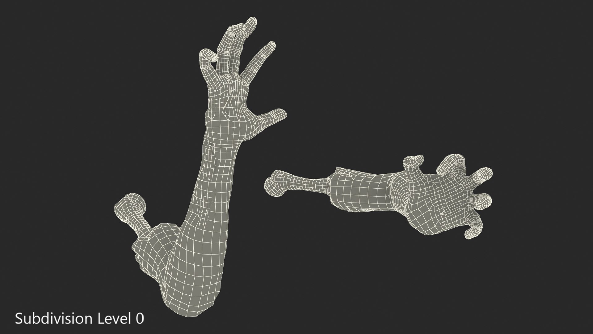 3D Bloody Zombie Arms Rigged Model - TurboSquid 1479590
