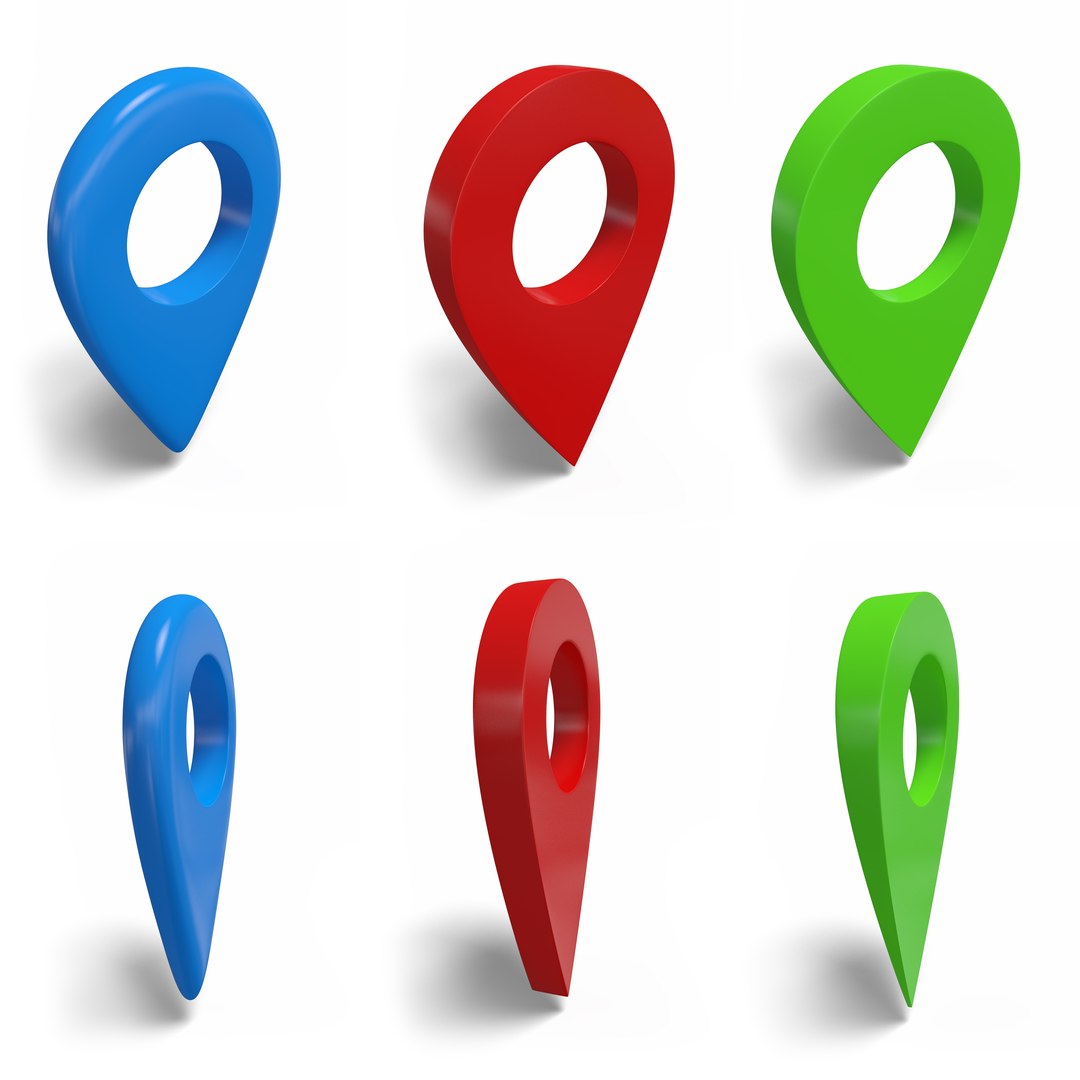 3D 3 Geo Marker Modeled - TurboSquid 1570196