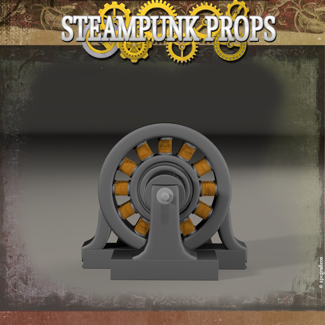 3D model steampunk steam engine - TurboSquid 1259504