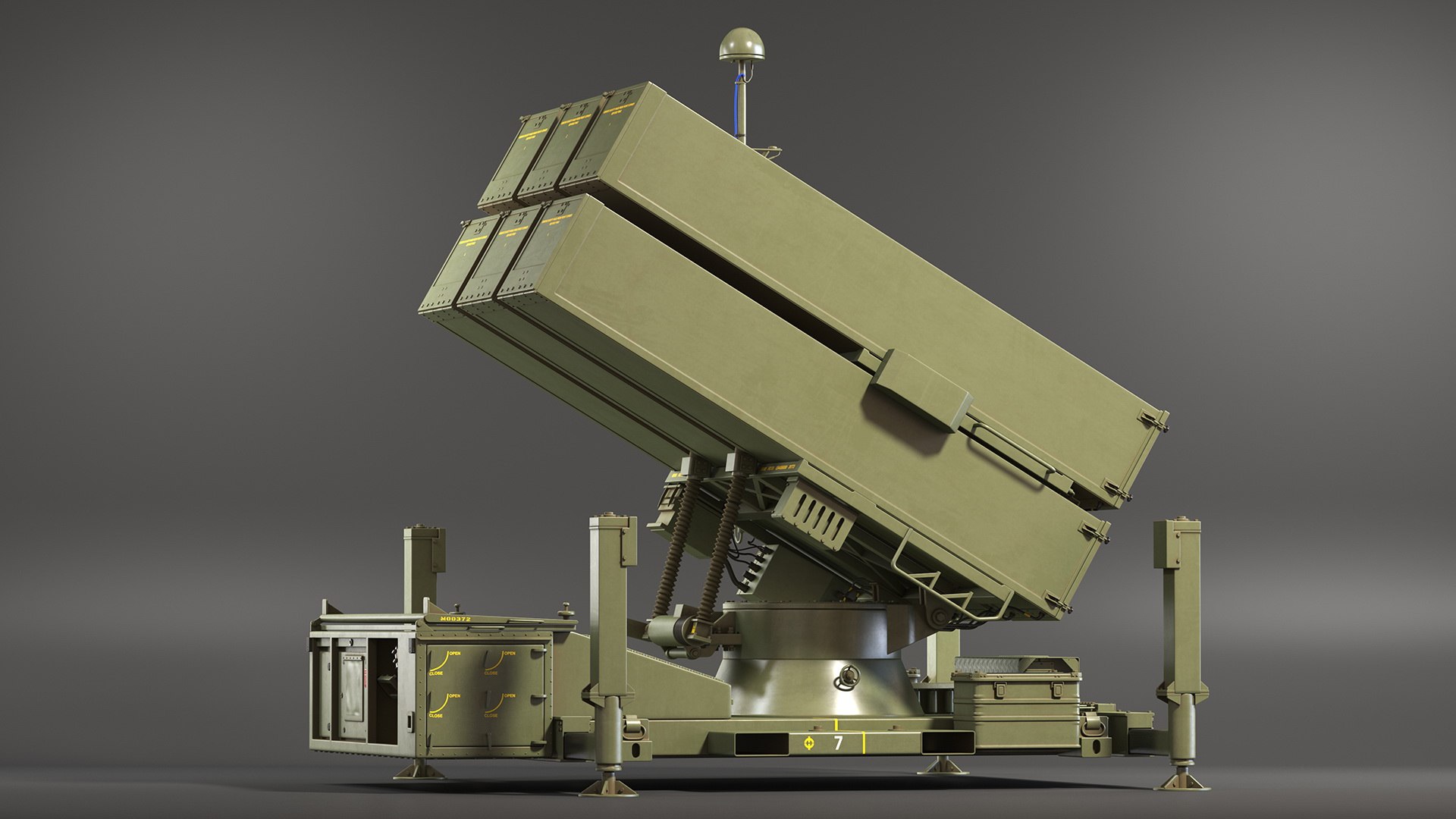 Mobile Norwegian Anti-Aircraft Missile System NASAMS Rigged 3D - TurboSquid 1965720