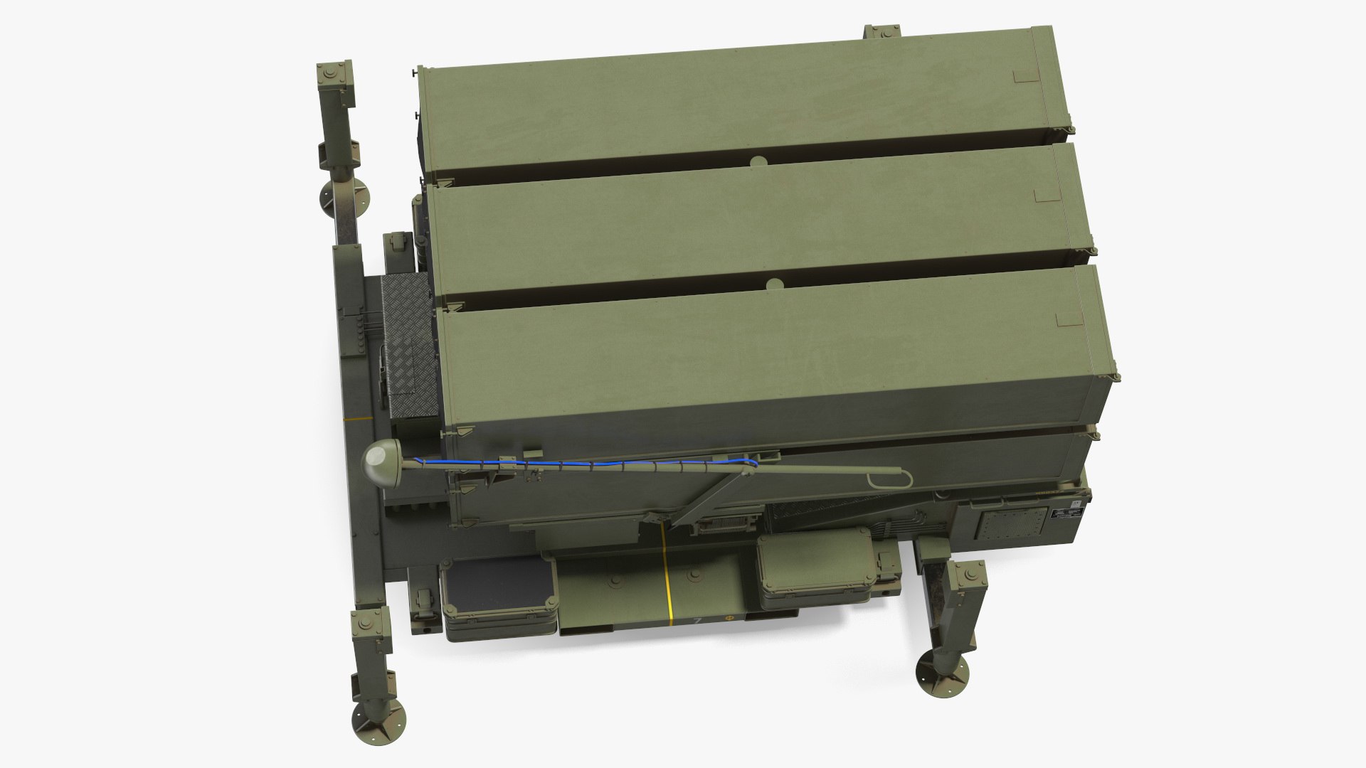 Mobile Norwegian Anti-Aircraft Missile System NASAMS Rigged 3D ...