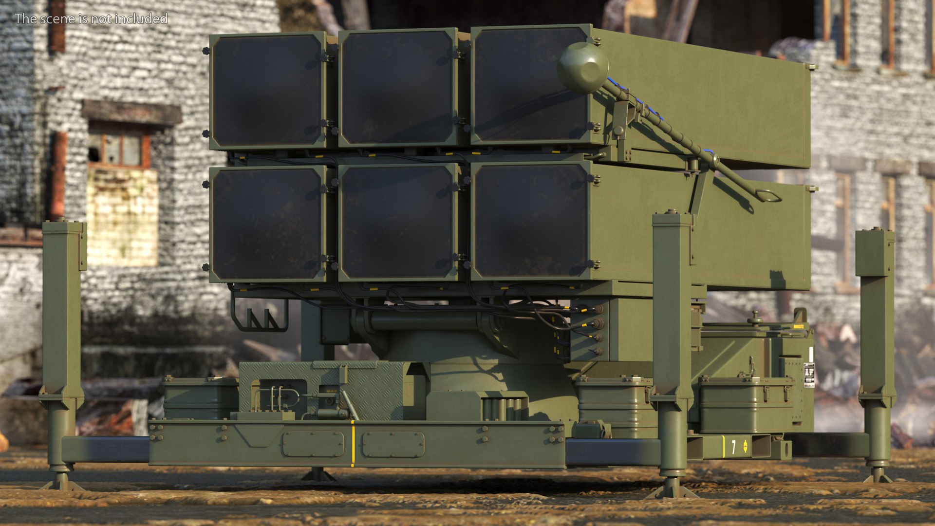 Mobile Norwegian Anti-Aircraft Missile System NASAMS Rigged 3D ...