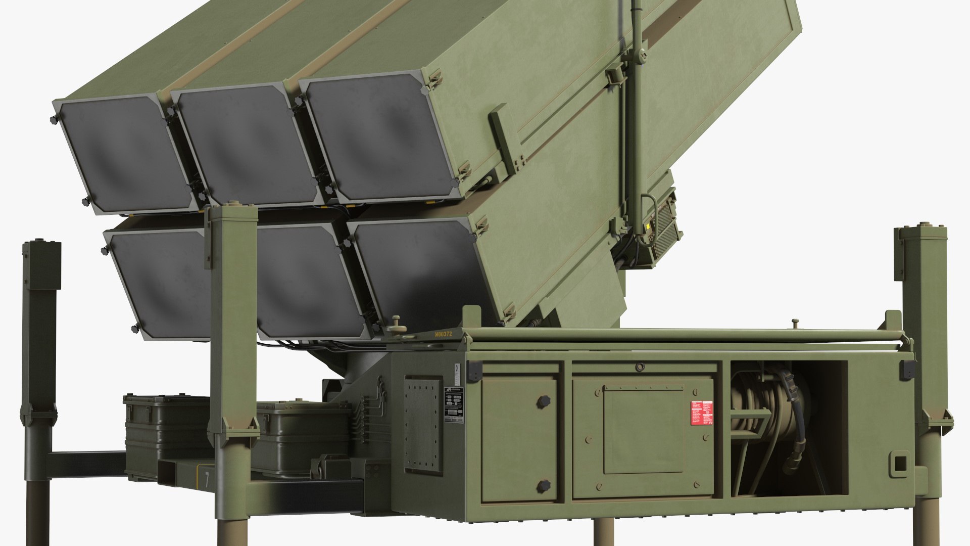 Mobile Norwegian Anti-Aircraft Missile System NASAMS Rigged 3D ...