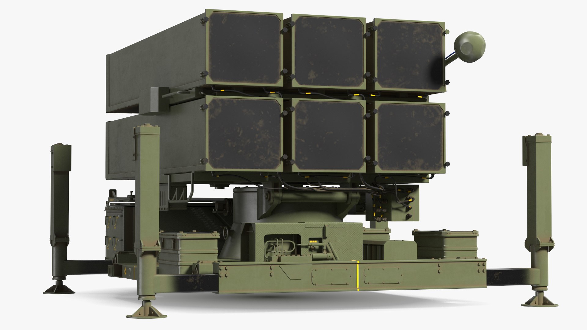 Mobile Norwegian Anti-Aircraft Missile System NASAMS Rigged 3D ...