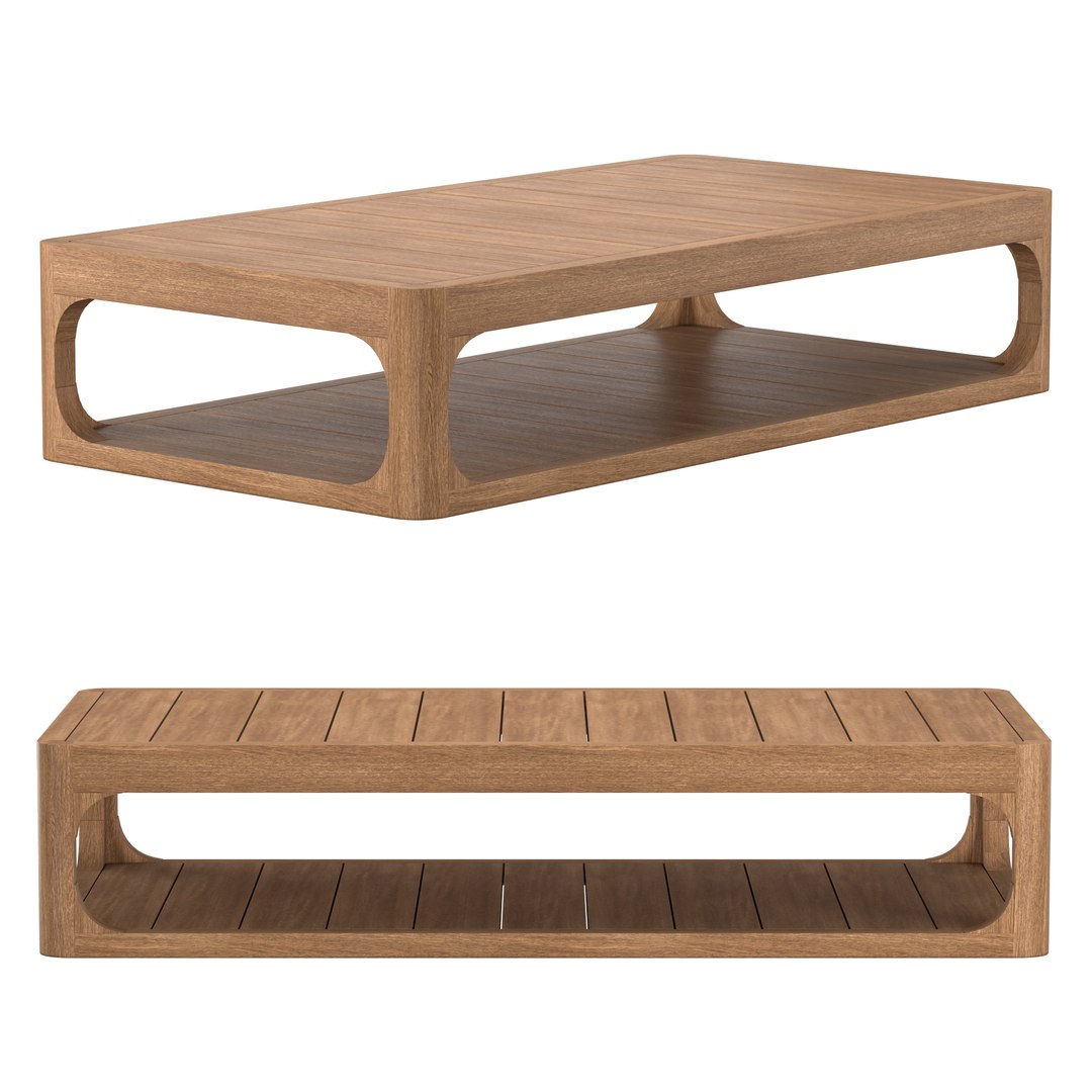 CASSALE RECTANGULAR COFFEE TABLE 3D Model - TurboSquid 1934310
