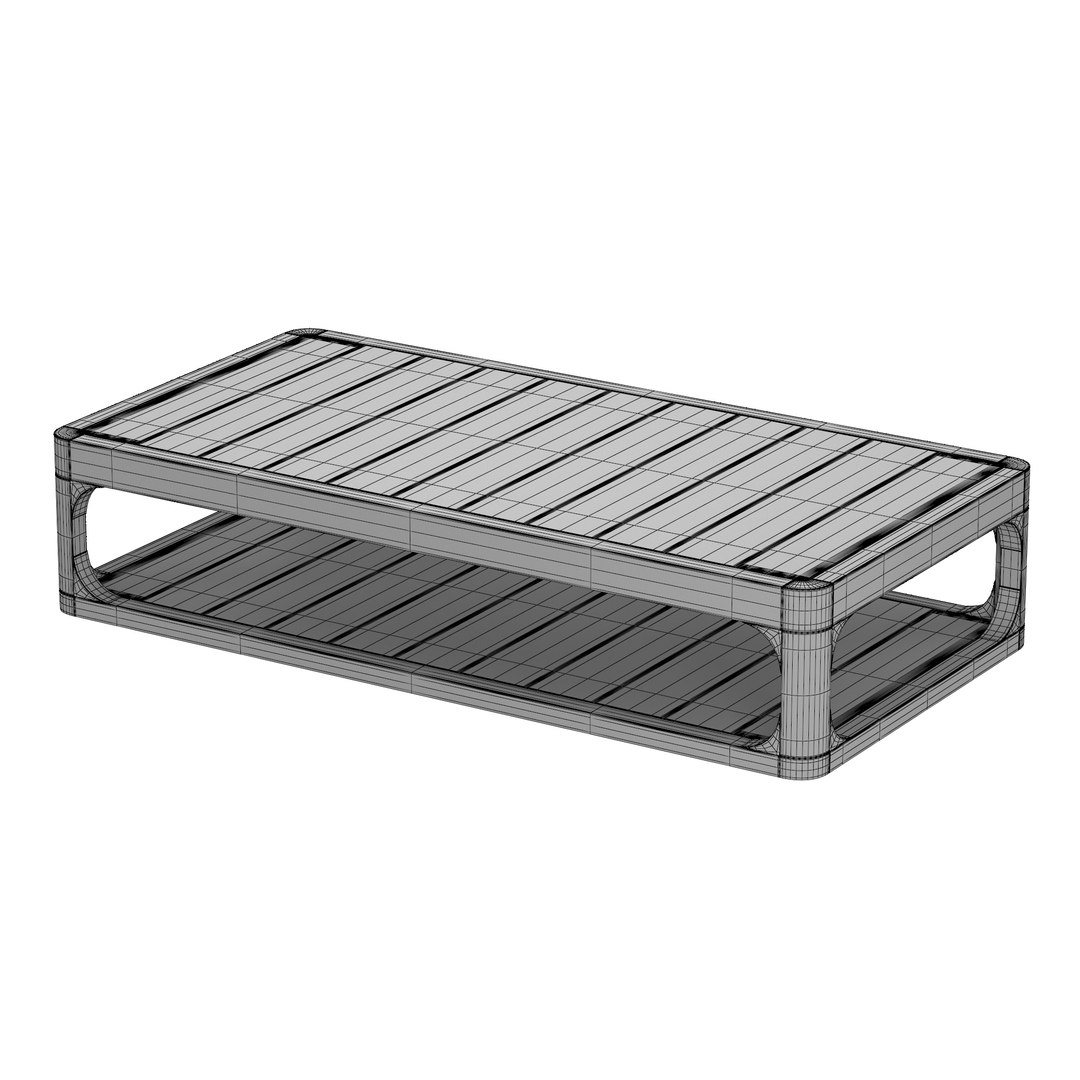 CASSALE RECTANGULAR COFFEE TABLE 3D Model - TurboSquid 1934310