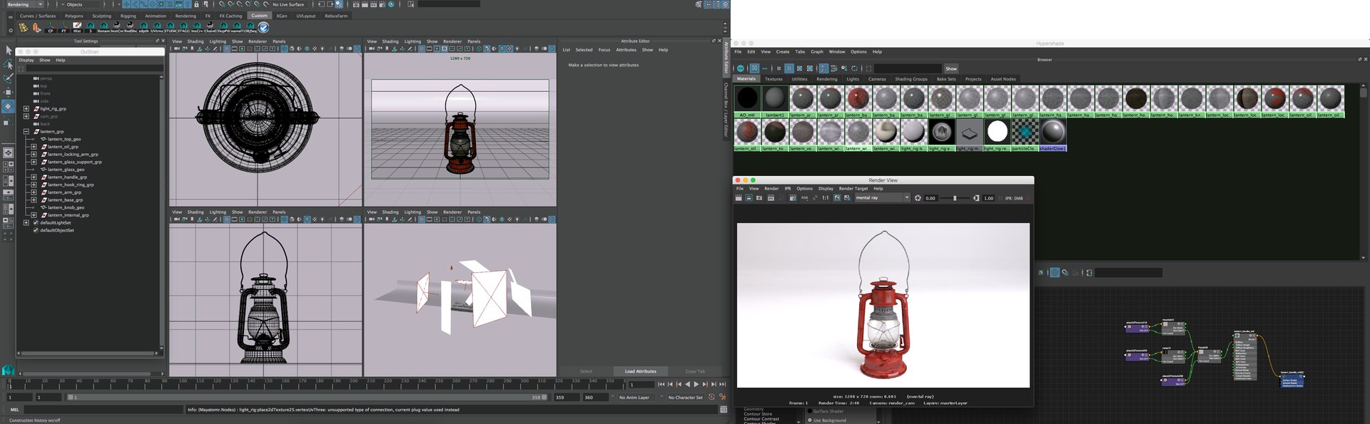 3D model kerosene lantern - TurboSquid 1182863