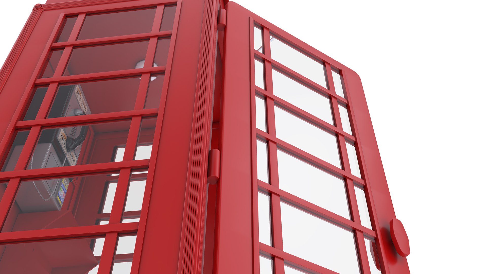 3D British Red Phone Box Model - TurboSquid 2220085