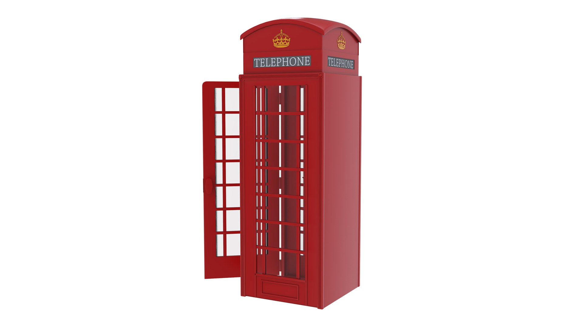 3D British Red Phone Box Model - TurboSquid 2220085
