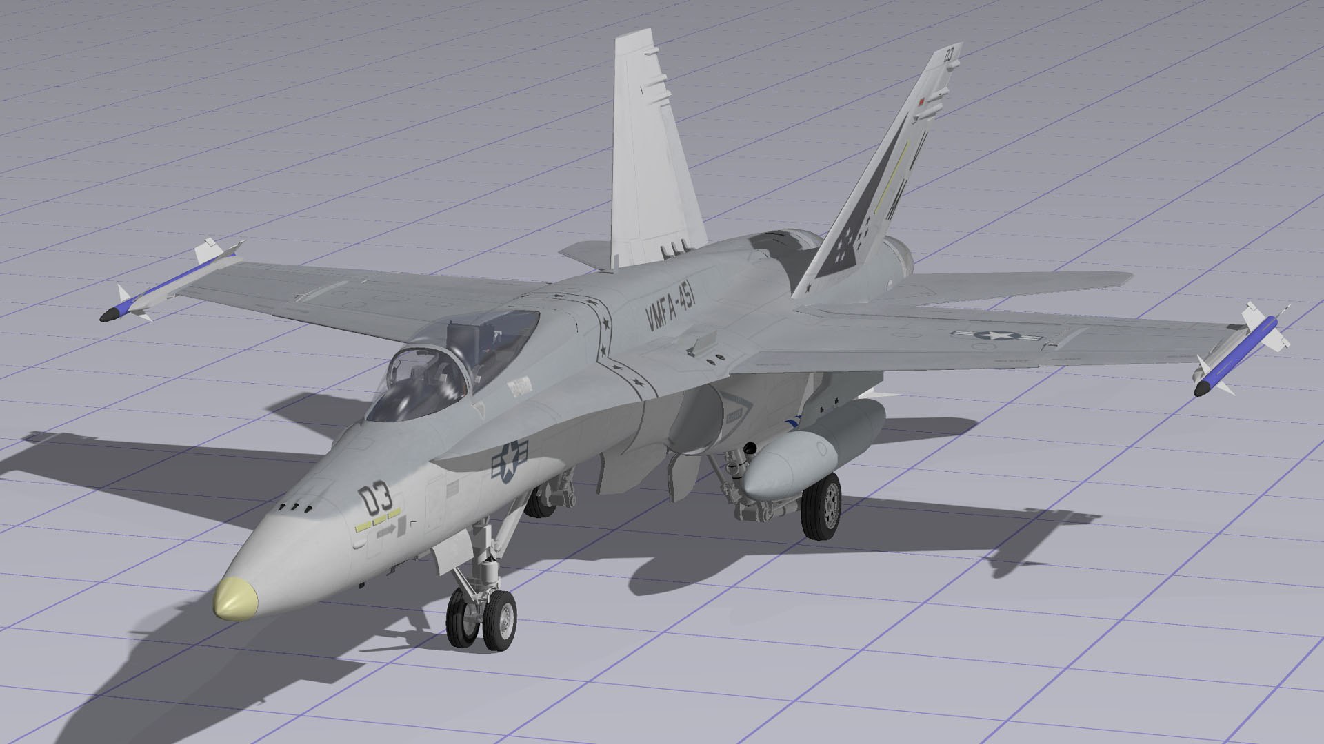 3D F-18A Max File Model - TurboSquid 2150625
