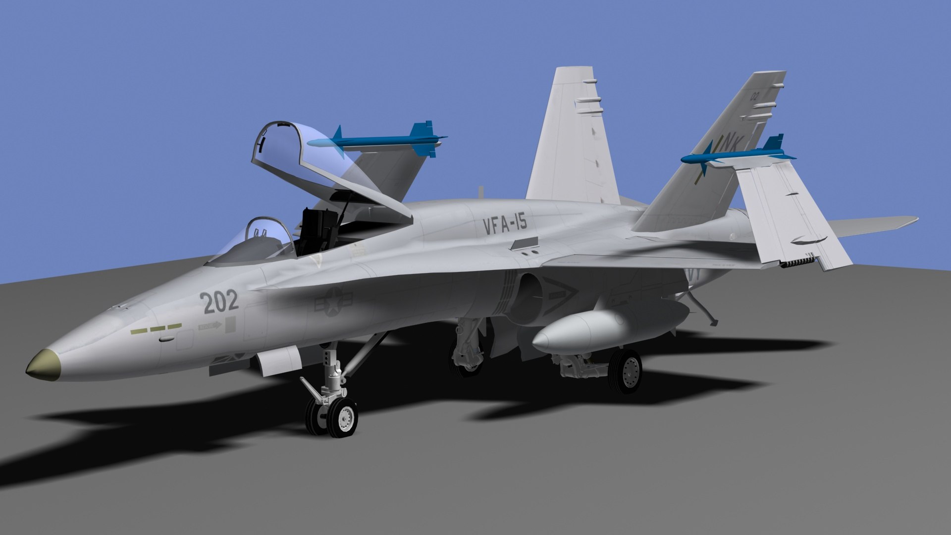 3D F-18A Max File Model - TurboSquid 2150625