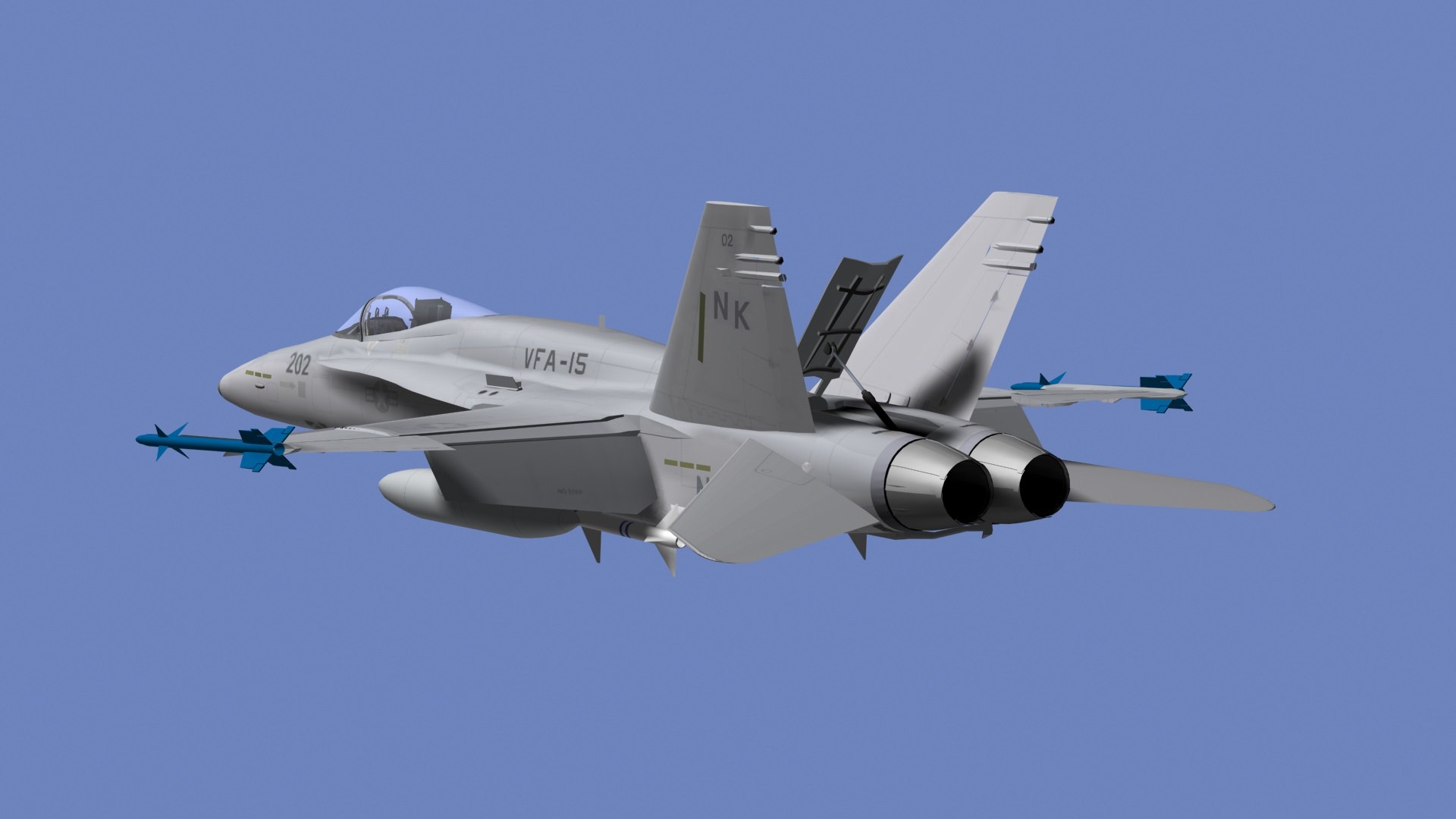 3D F-18A Max File Model - TurboSquid 2150625