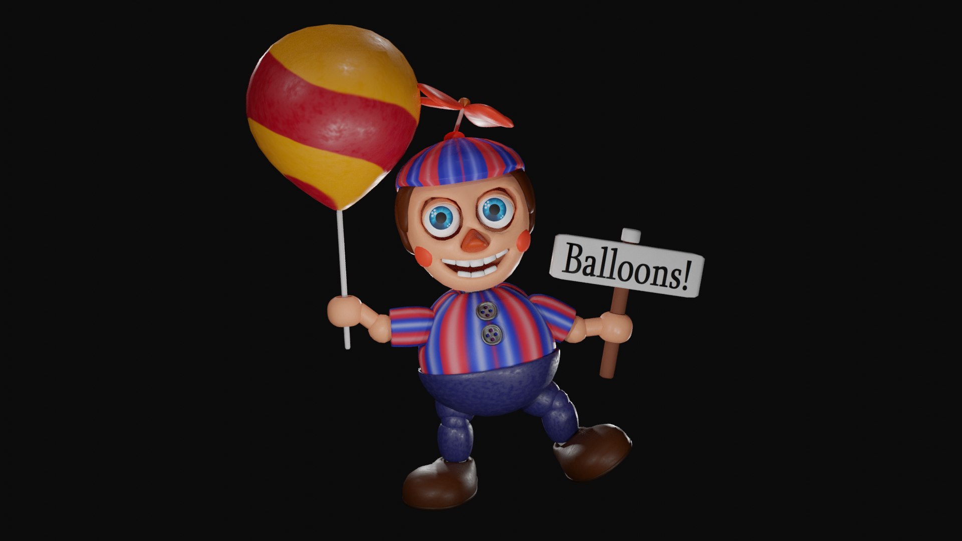 Fnaf 2 Balloon Boy Model - TurboSquid 2129113