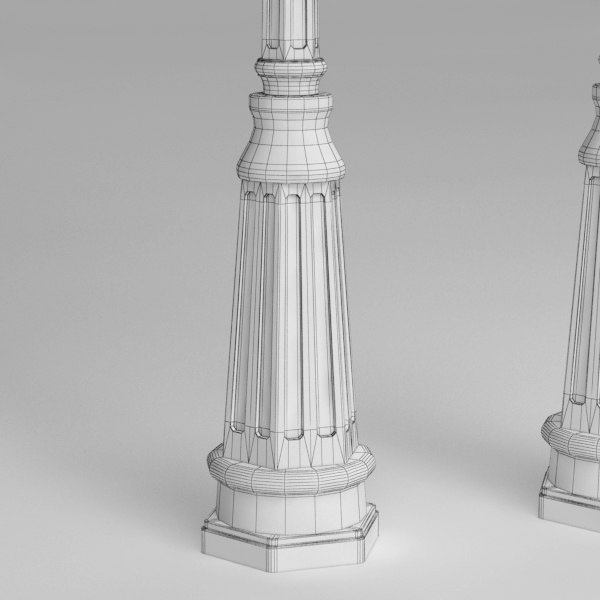 3d model street lamp