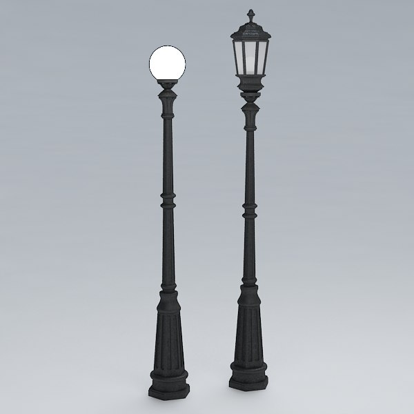 3d model street lamp