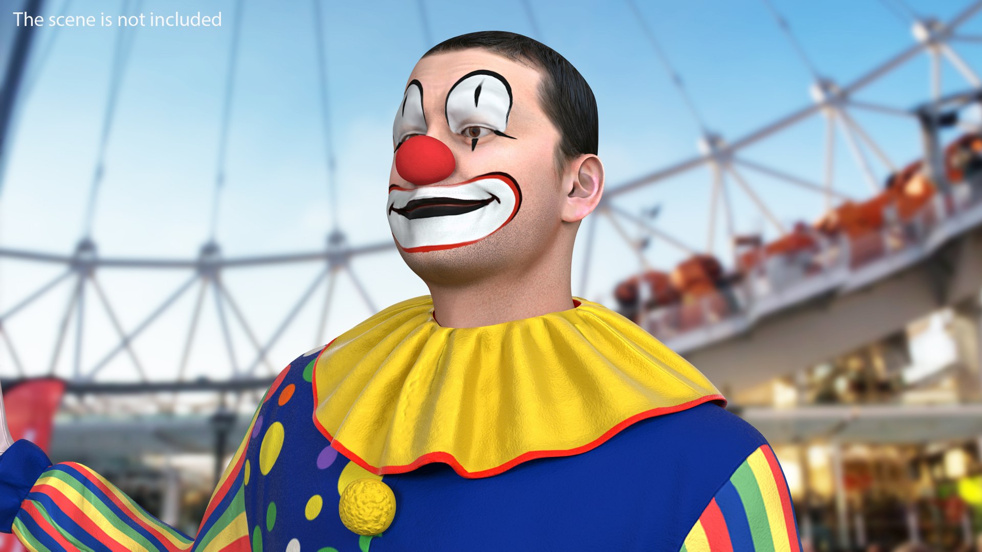 3D Model Funny Clown Standing Pose - TurboSquid 1587668