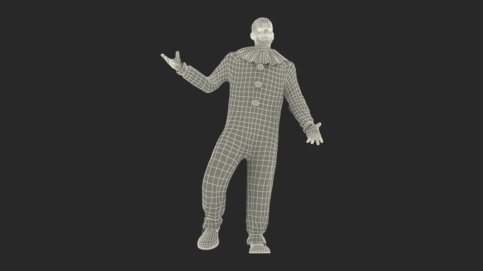 3D Model Funny Clown Standing Pose - TurboSquid 1587668