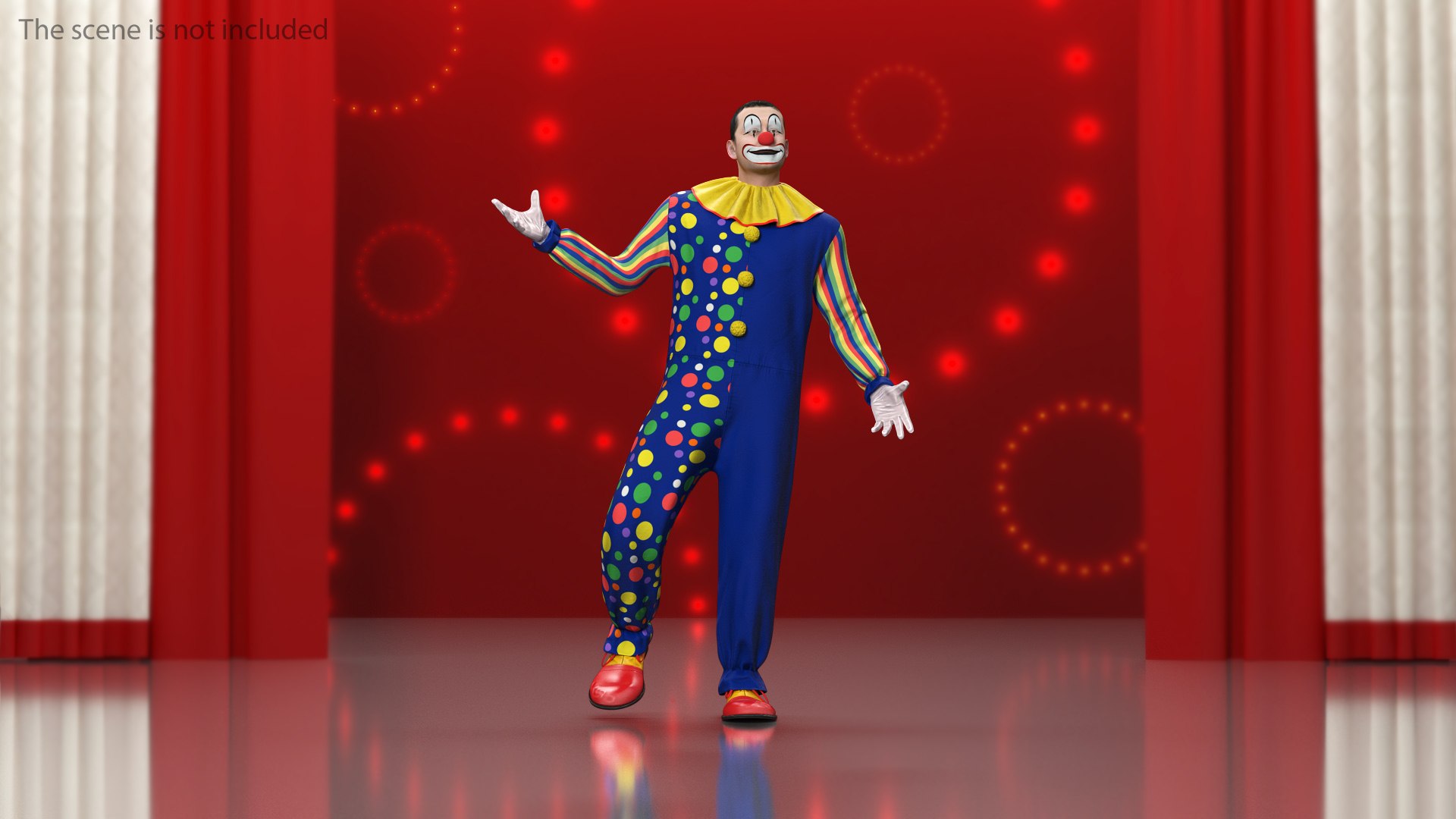 3D Model Funny Clown Standing Pose - TurboSquid 1587668