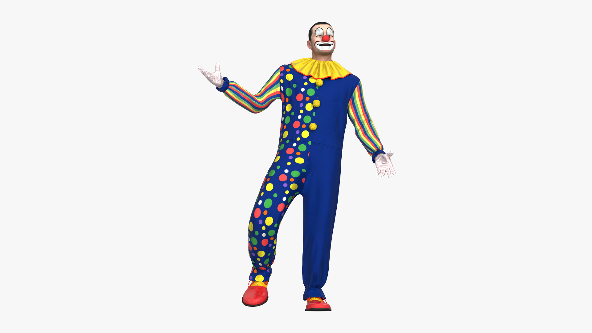 3D Model Funny Clown Standing Pose - TurboSquid 1587668
