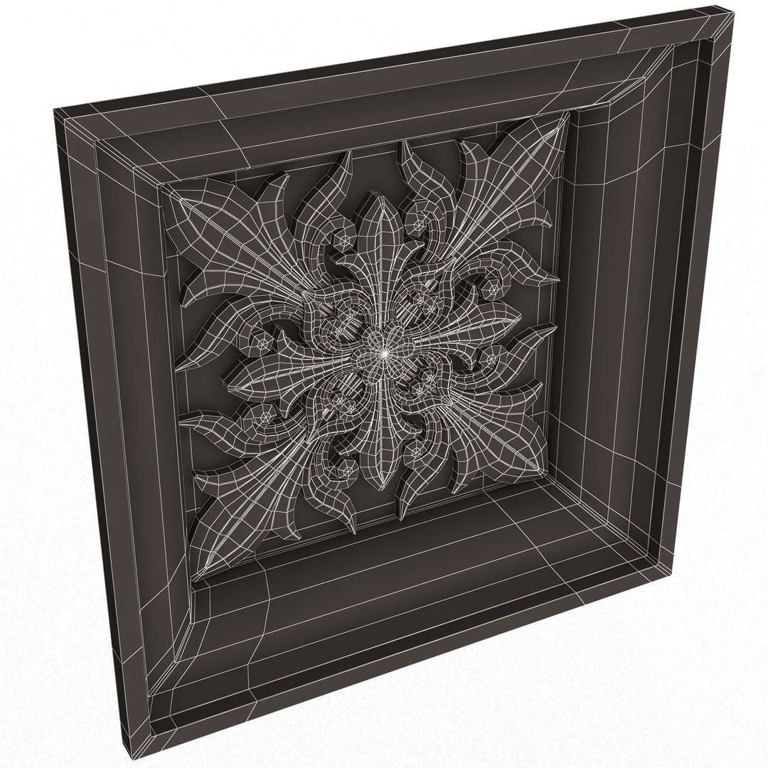 3D Model Carved Ceiling Tile 010 - TurboSquid 2324933