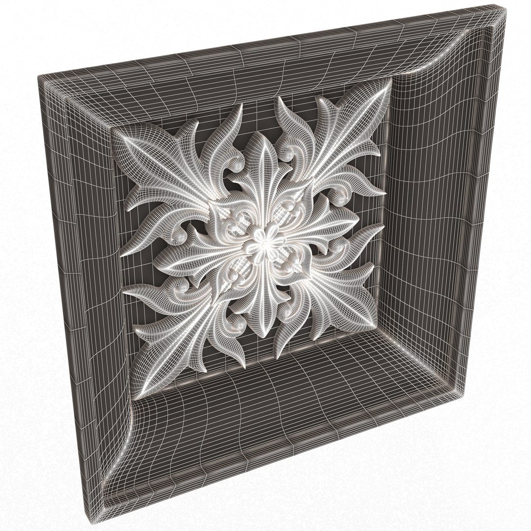 3D Model Carved Ceiling Tile 010 - TurboSquid 2324933
