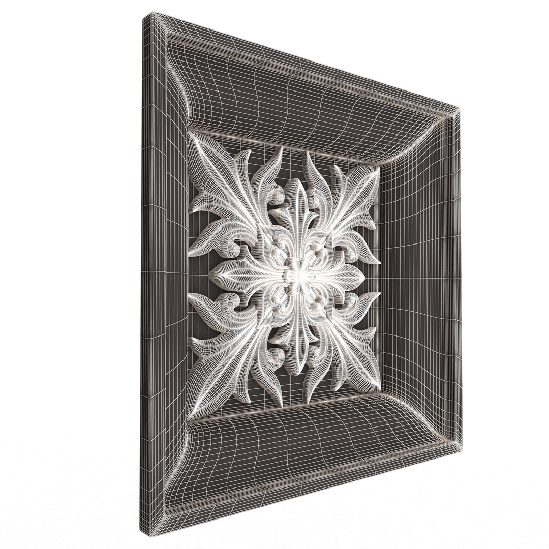 3D Model Carved Ceiling Tile 010 - TurboSquid 2324933