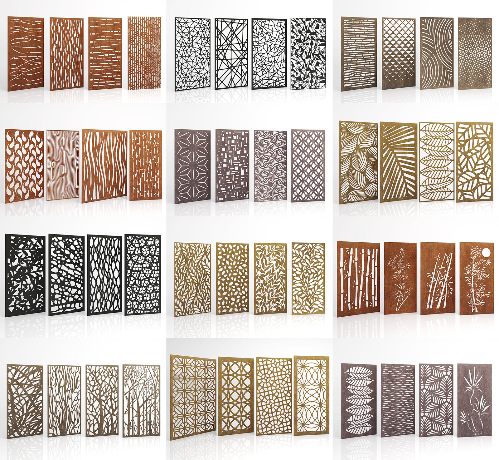 decorative screens indoor outdoor 3d max