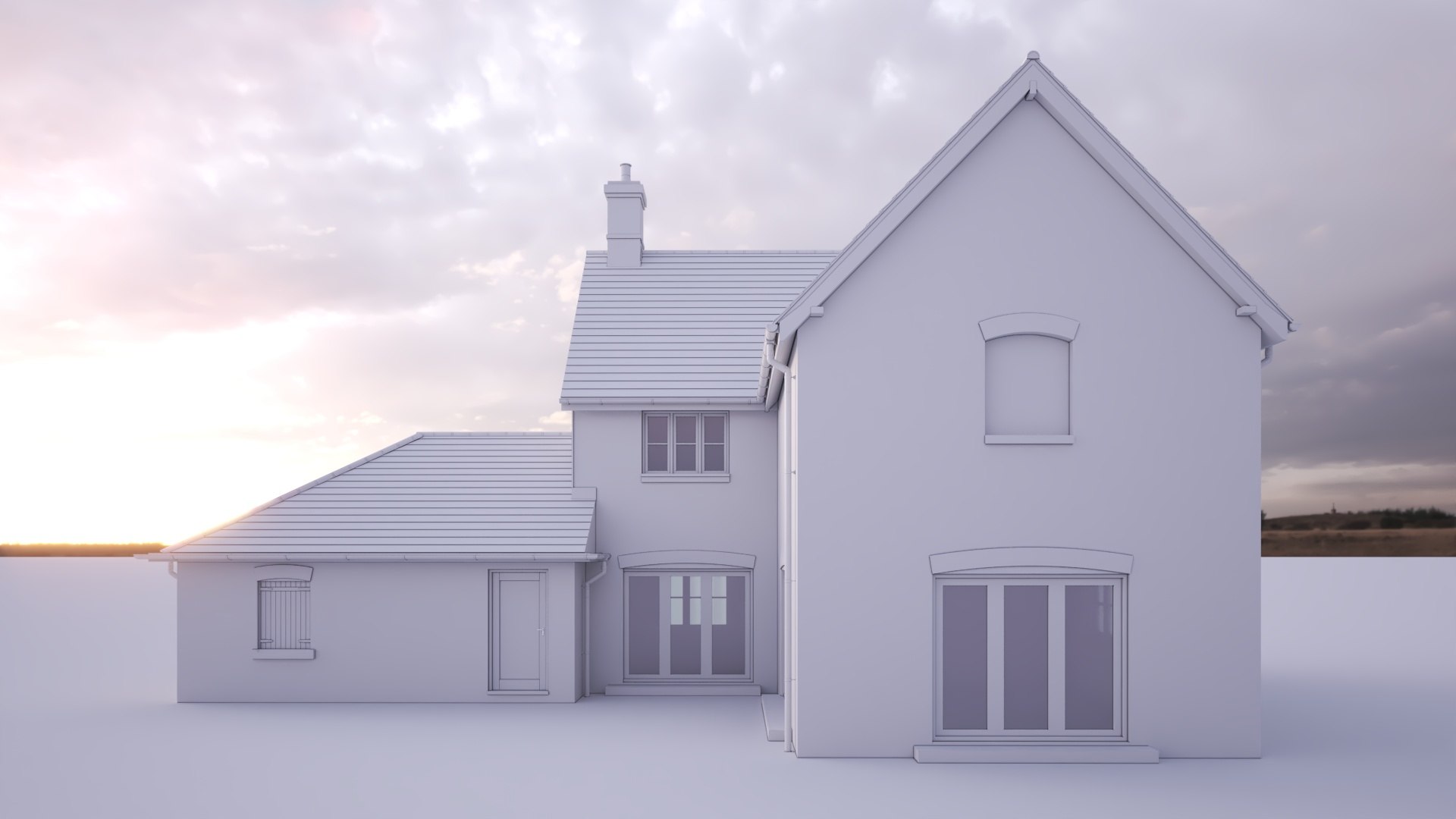 3D Model British House Bosc 4D - TurboSquid 2219363