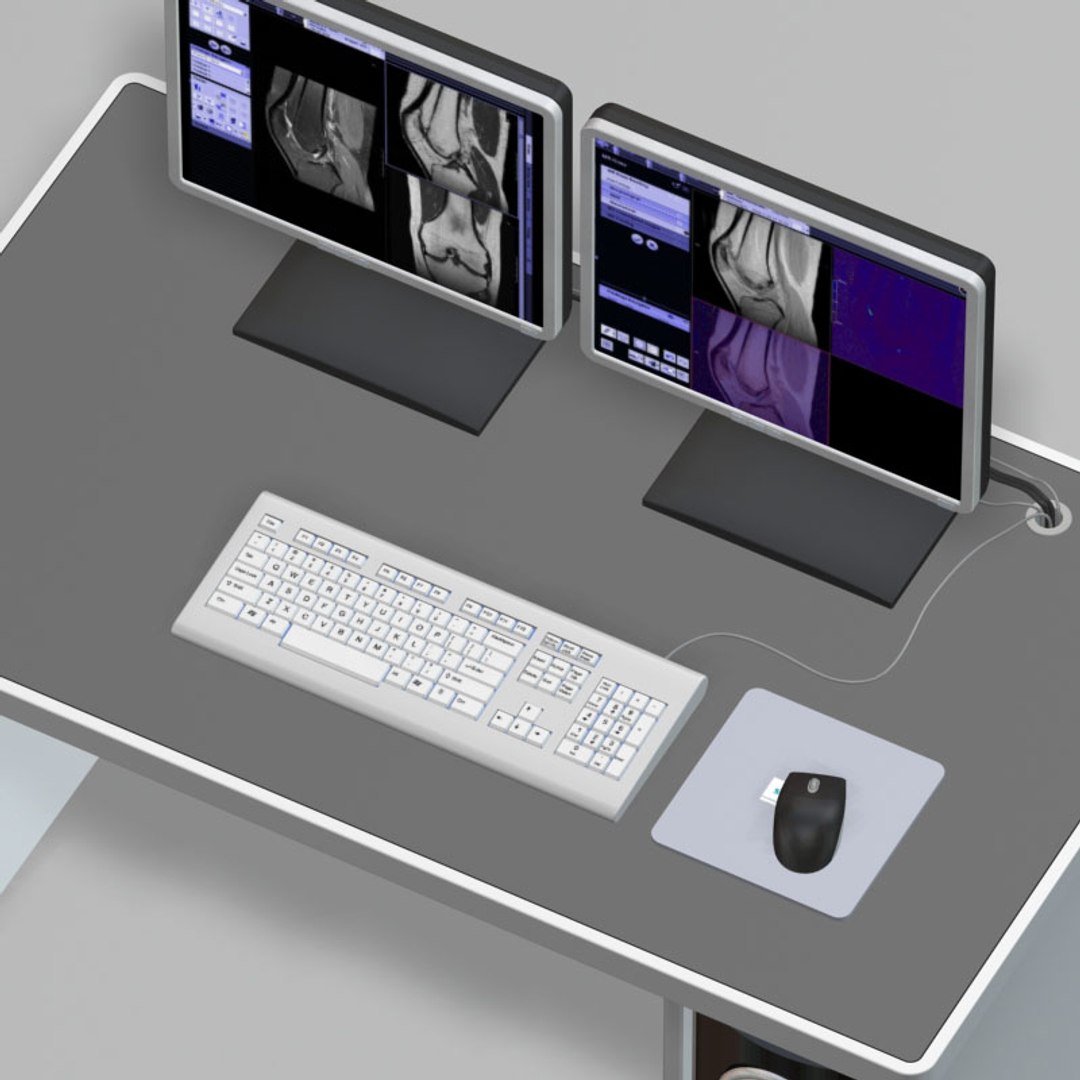 Mri Workstation Computer Pc 3d Model