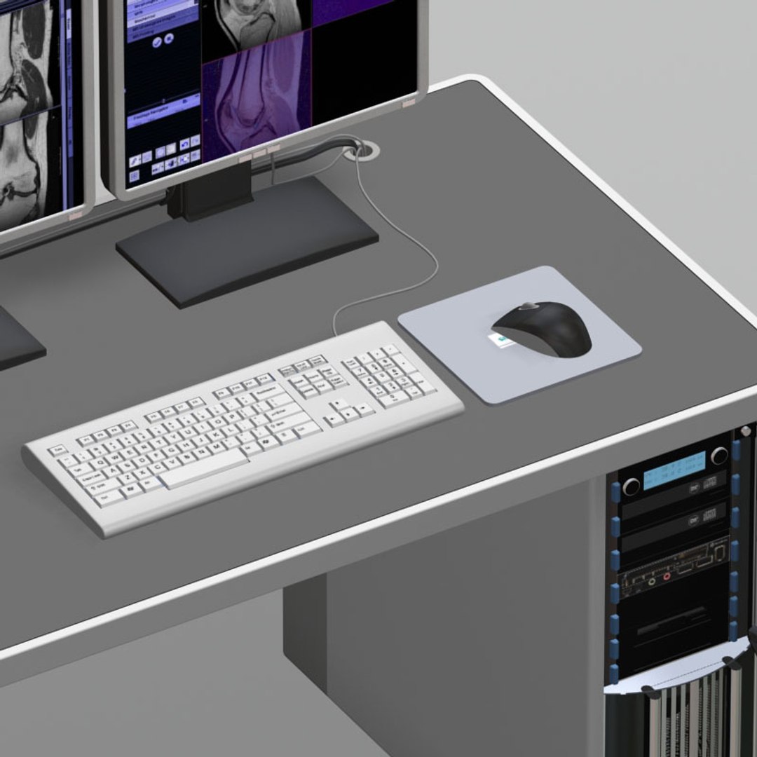 Mri Workstation Computer Pc 3d Model