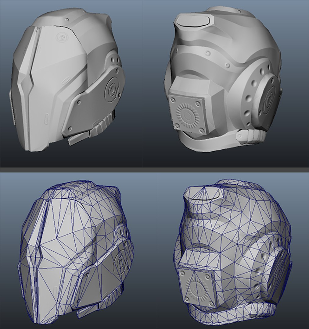 Ready Sci Fi Helmet 3d X