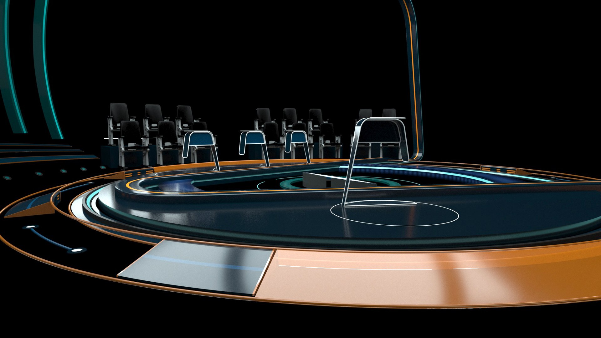 Tv Competition Studio 3D Model - TurboSquid 1624196