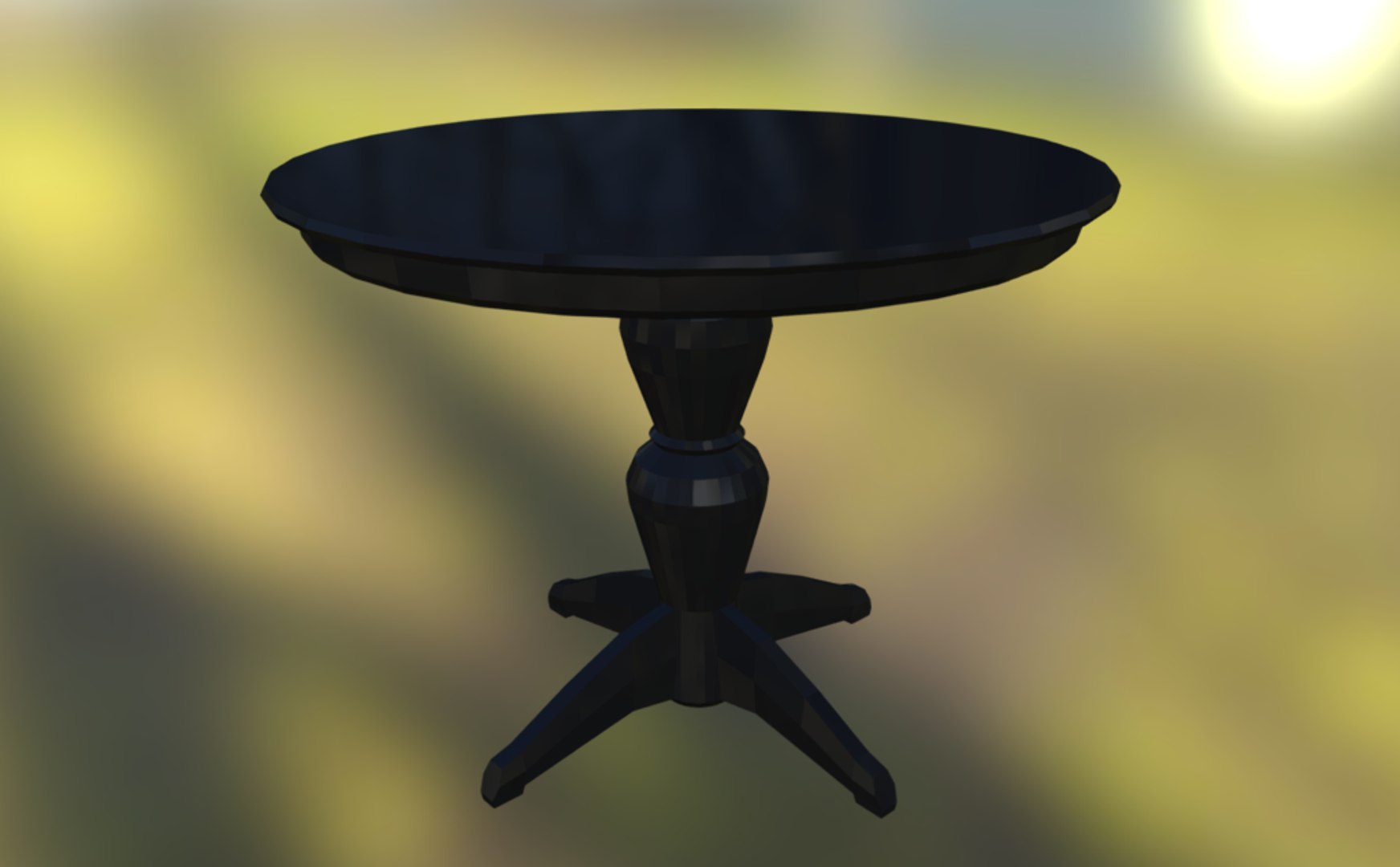 Table Antique 3d Model