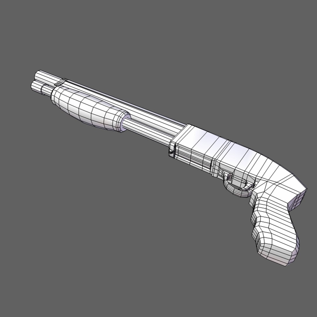 Free Shotgun Video Games 3d Model